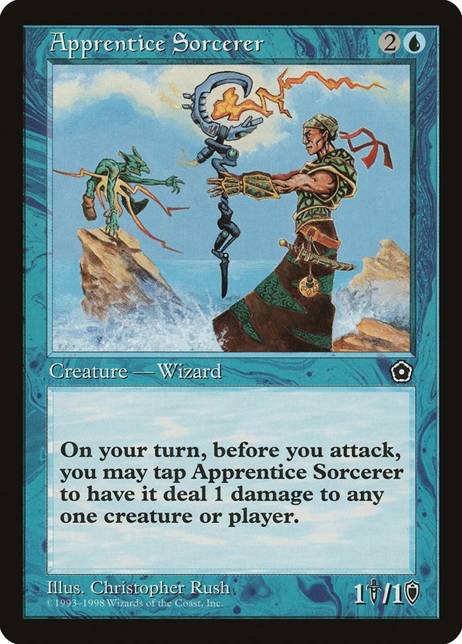 Apprentice Sorcerer - Portal Second Age - Magic: The Gathering