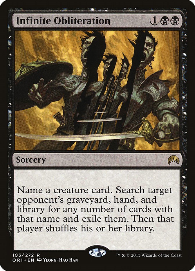 Infinite Obliteration - Magic Origins - Magic: The Gathering