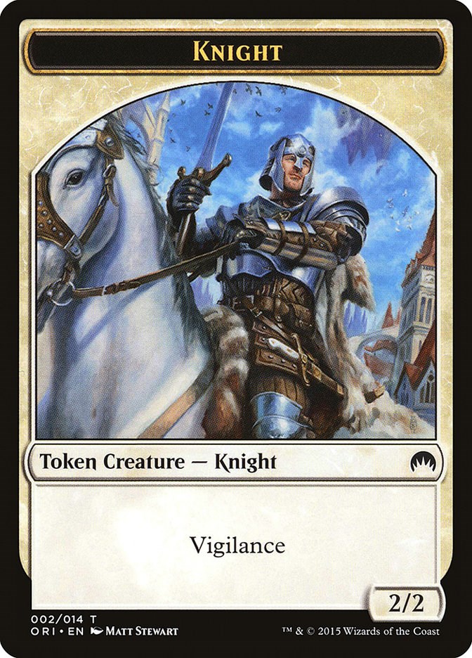Knight Token - Magic Origins - Magic: The Gathering