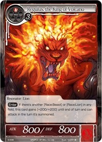 Regulus, the King of Volcano - Starter Deck: Wolves of the Raging ...