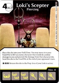 Loki's Scepter - Piercing - Age of Ultron - Dice Masters