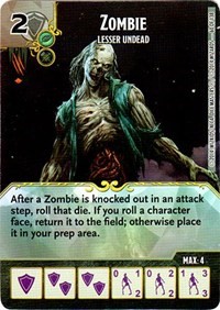 Zombie - Lesser Undead - D&D: Battle for Faerun - Dice Masters