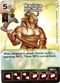 Minotaur - Greater Humanoid - D&D: Battle for Faerun - Dice Masters