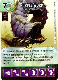 Purple Worm - Greater Beast - D&D: Battle for Faerun - Dice Masters