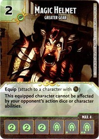 Magic Helmet - Greater Gear - D&D: Battle for Faerun - Dice Masters