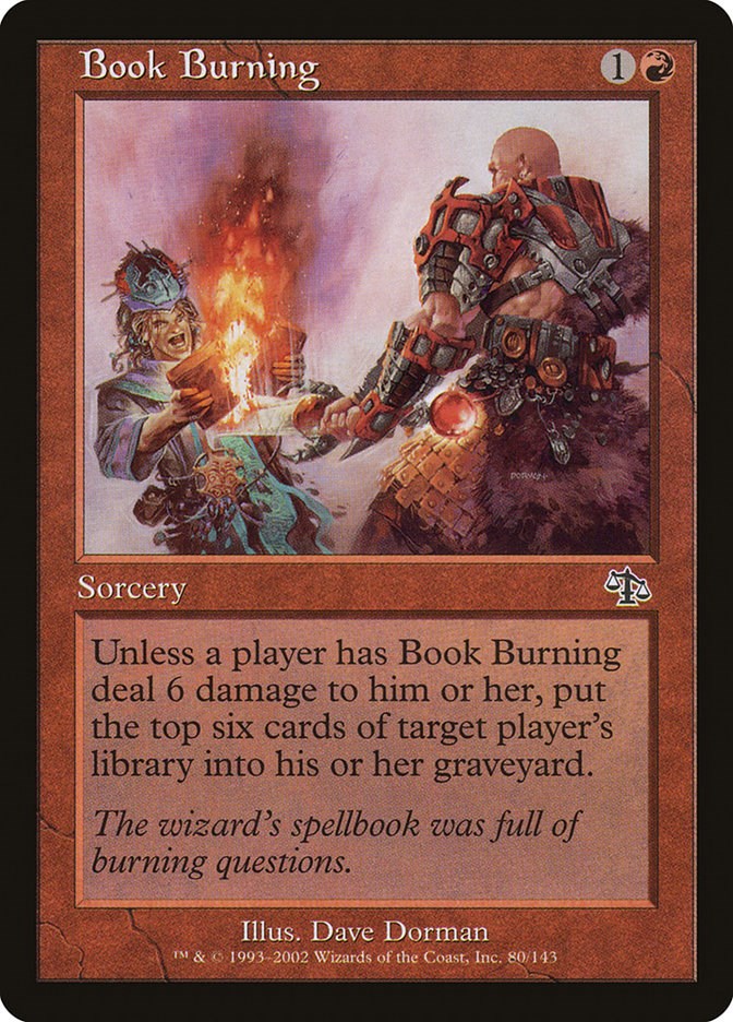 Book Burning - Judgment - Magic: The Gathering
