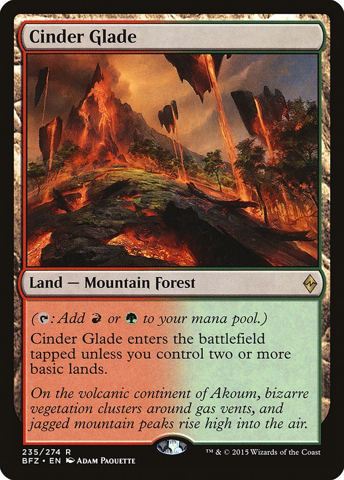 Cinder Glade - Battle for Zendikar - Magic: The Gathering