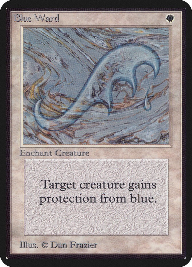Blue Ward - Alpha Edition - Magic: The Gathering