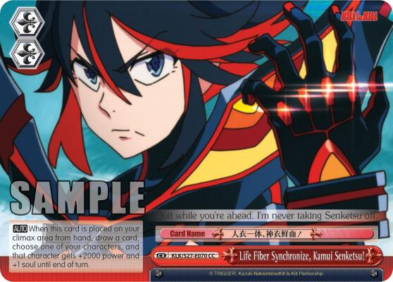 Life Fiber Synchronize, Kamui Senketsu! - KILL la KILL - Weiss Schwarz