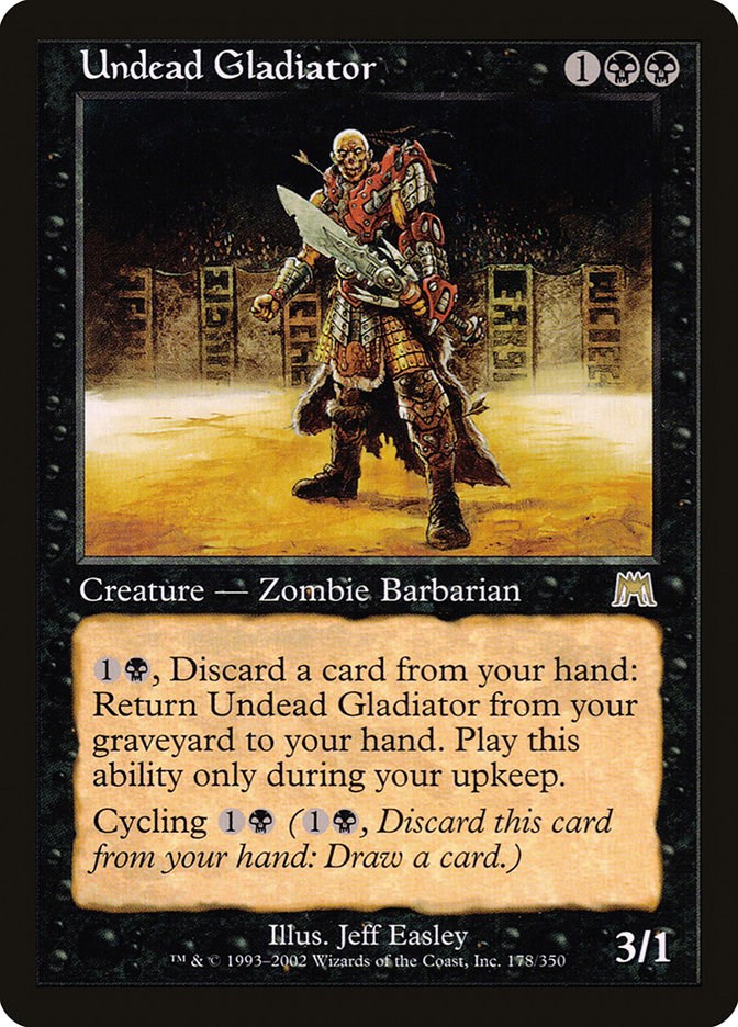 Undead Gladiator - Onslaught - Magic: The Gathering