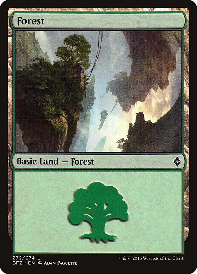Forest (272) - Battle for Zendikar - Magic: The Gathering