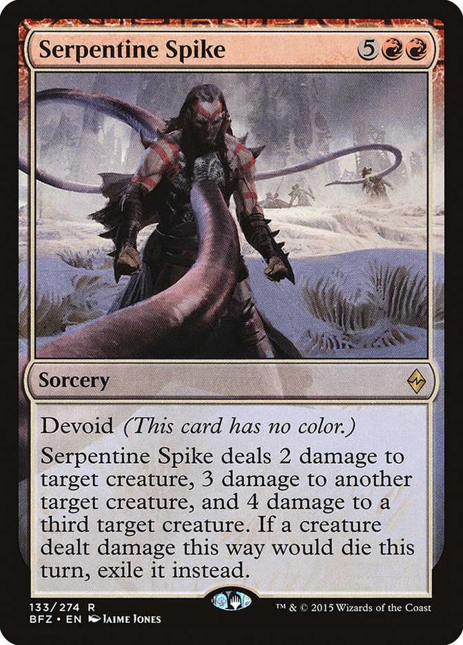 Serpentine Spike - Battle for Zendikar - Magic: The Gathering