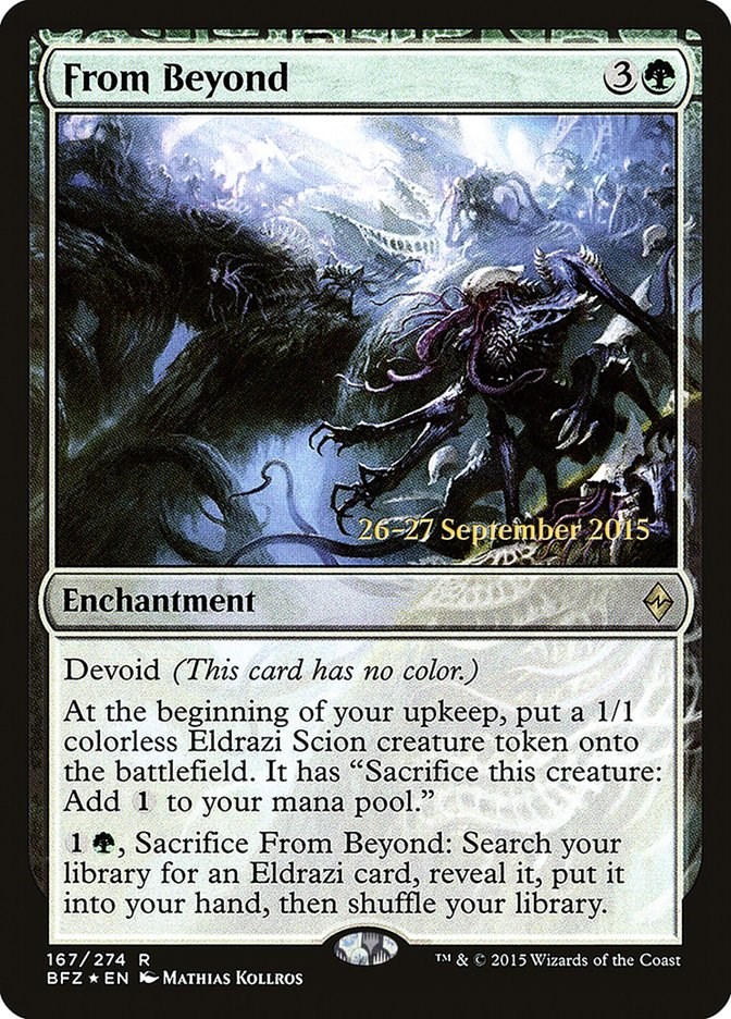 From Beyond - Prerelease Cards - Magic: The Gathering