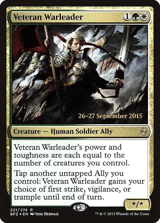 Veteran Warleader - Prerelease Cards - Magic: The Gathering
