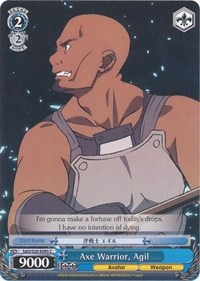 Axe Warrior, Agil - Sword Art Online - Weiss Schwarz