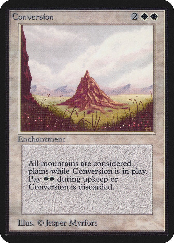 Conversion - Alpha Edition - Magic: The Gathering