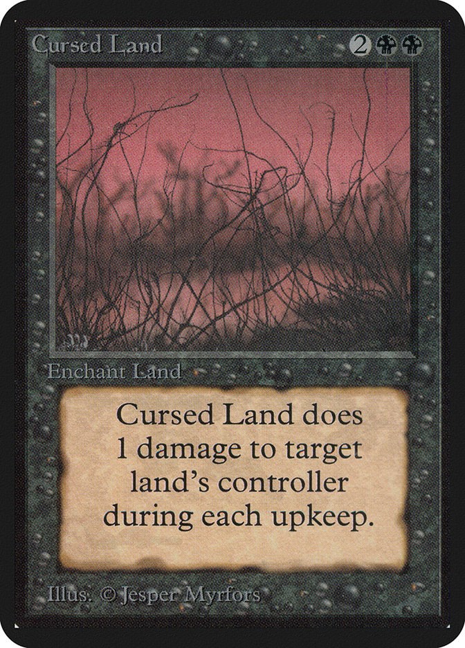 Cursed Land - Alpha Edition - Magic: The Gathering