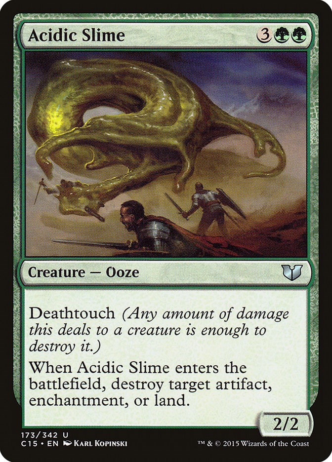 Acidic Slime - Commander 2015 - Magic: The Gathering
