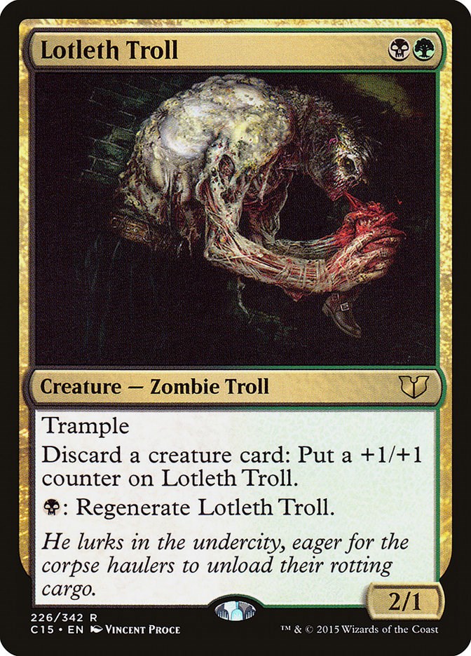 Lotleth Troll - Commander 2015 - Magic: The Gathering