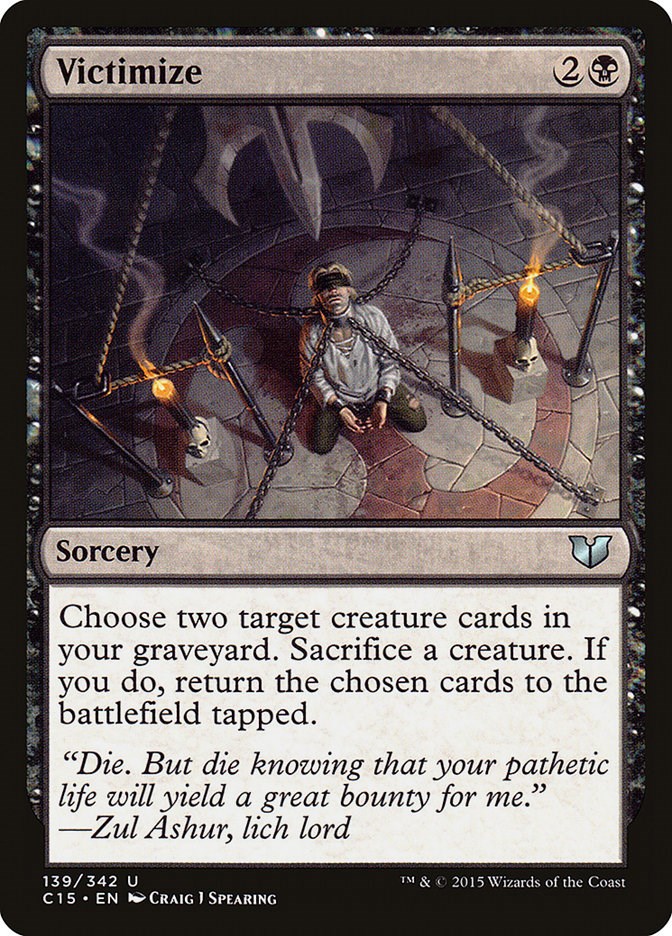 Victimize - Commander 2015 - Magic: The Gathering
