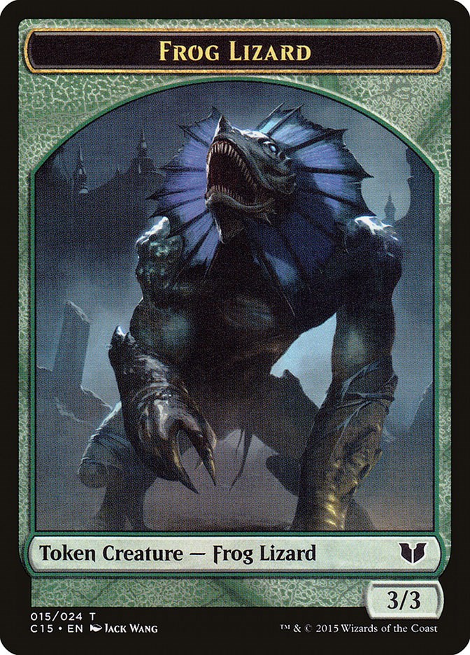 Frog Lizard // Germ Double-Sided Token - Commander 2015 - Magic: The ...