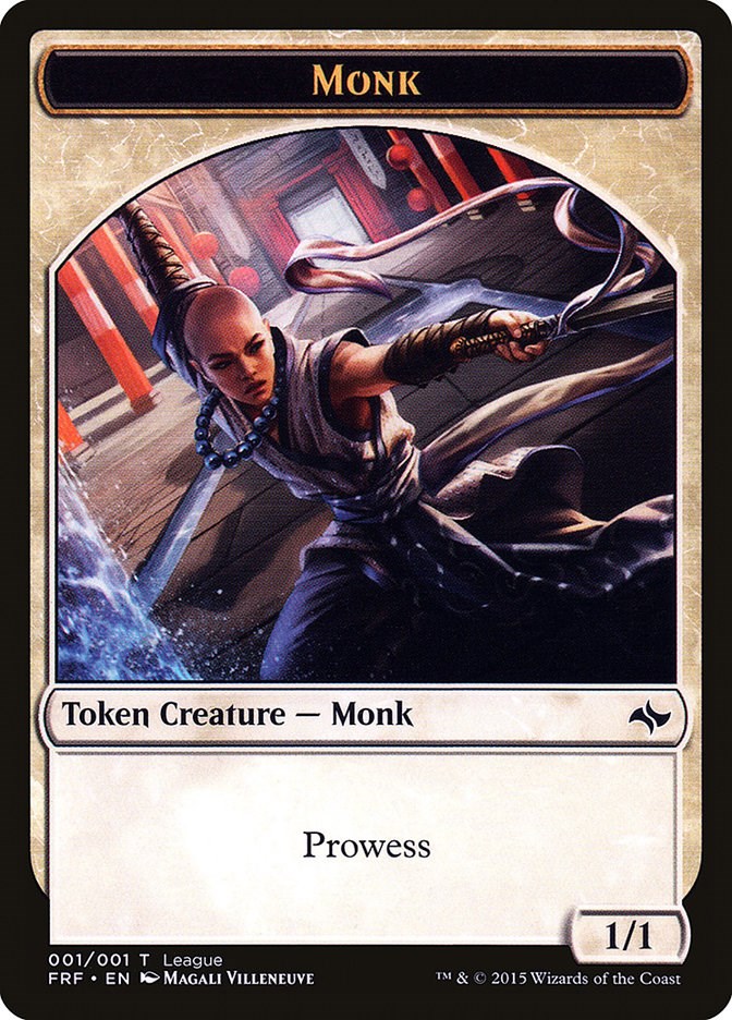 Monk Token - League Promos - Magic: The Gathering