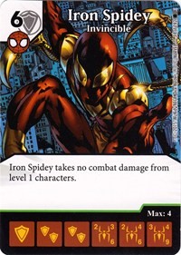 Iron Spidey - Invincible - The Amazing Spider-Man - Dice Masters