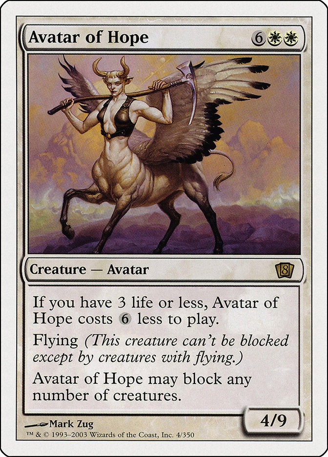 Avatar of Hope - 8th Edition - Magic: The Gathering