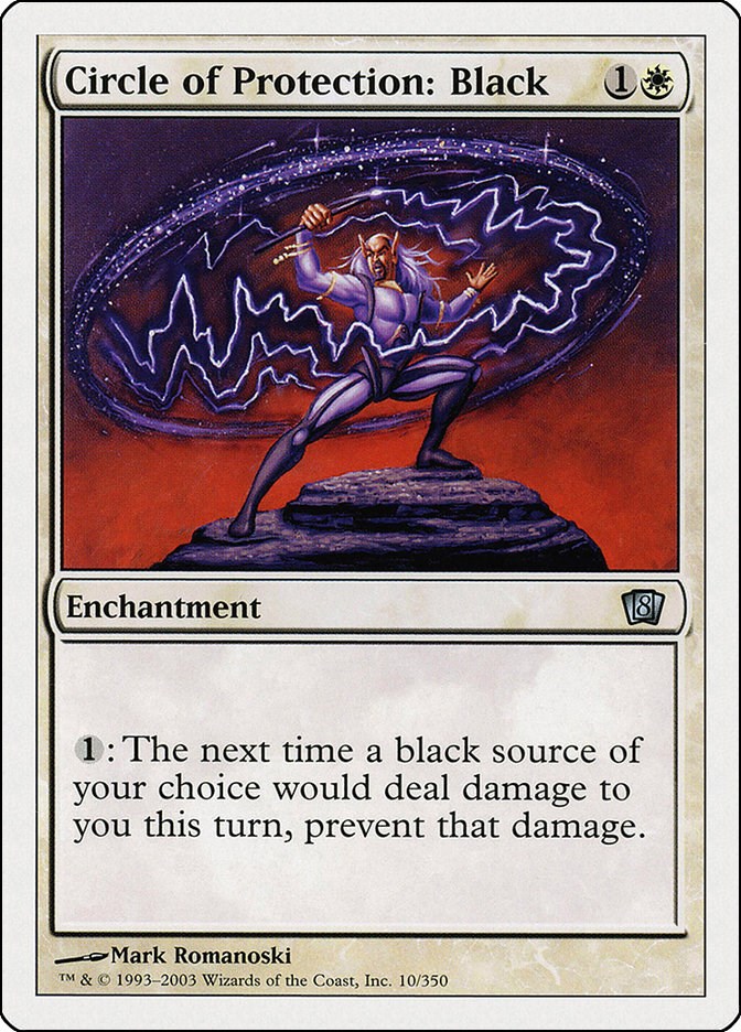 Circle of Protection: Black - 8th Edition - Magic: The Gathering