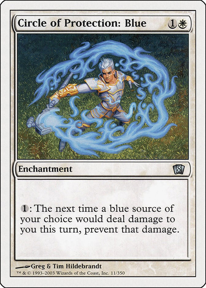 Circle of Protection: Blue - 8th Edition - Magic: The Gathering