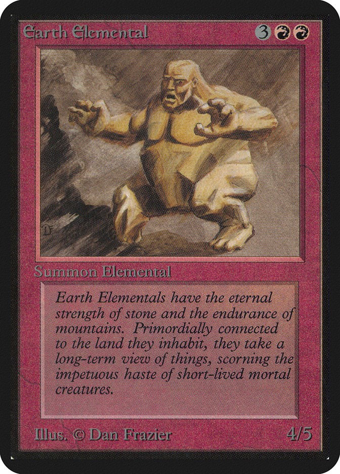Earth Elemental - Alpha Edition - Magic: The Gathering