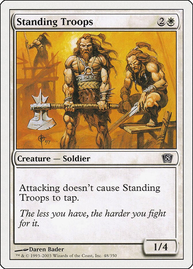 Standing Troops - 8th Edition - Magic: The Gathering