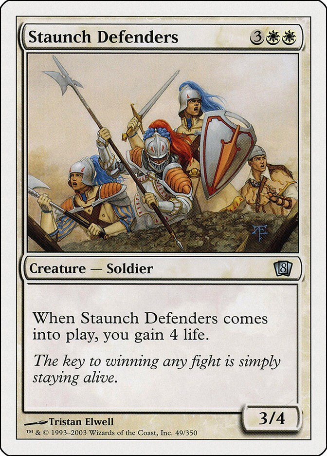 Staunch Defenders - 8th Edition - Magic: The Gathering