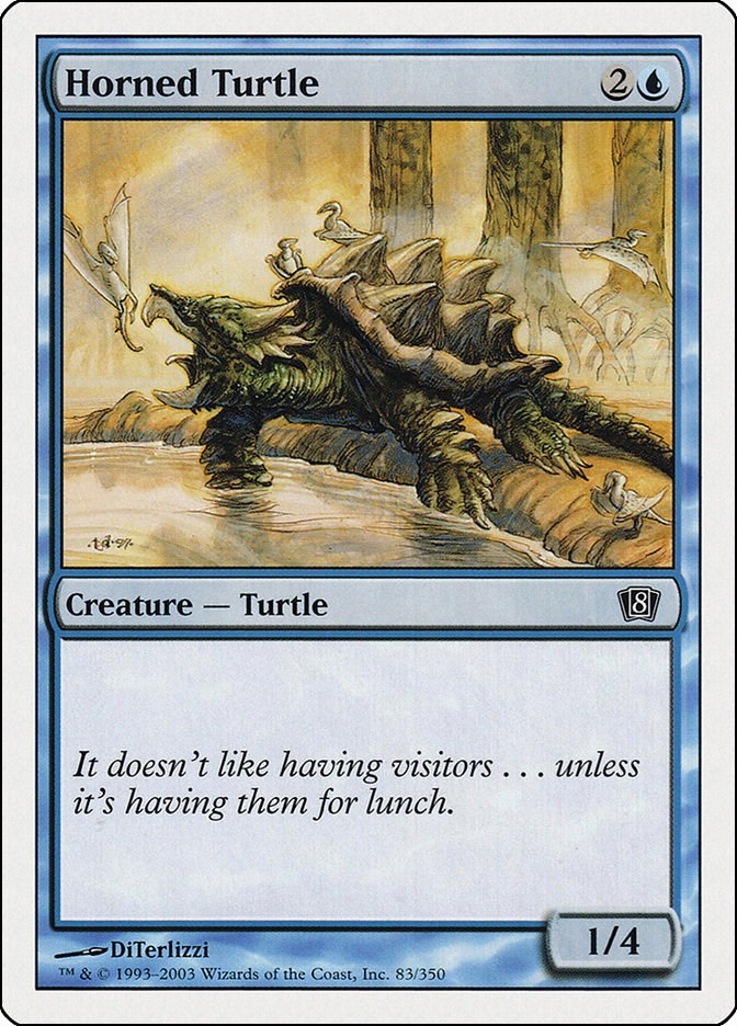 Horned Turtle - 8th Edition - Magic: The Gathering