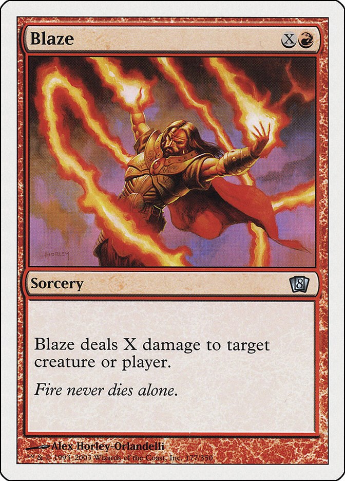 Blaze - 8th Edition - Magic: The Gathering