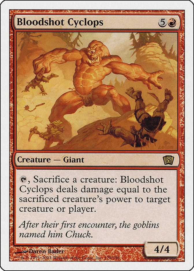 Bloodshot Cyclops - 8th Edition - Magic: The Gathering