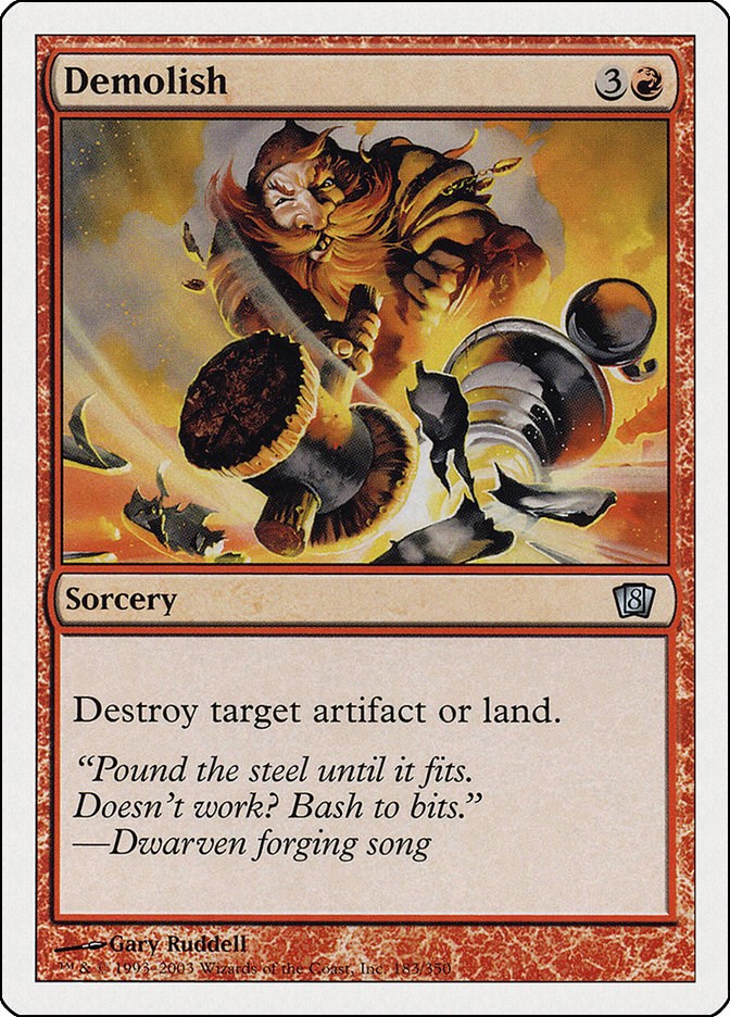 Demolish - 8th Edition - Magic: The Gathering