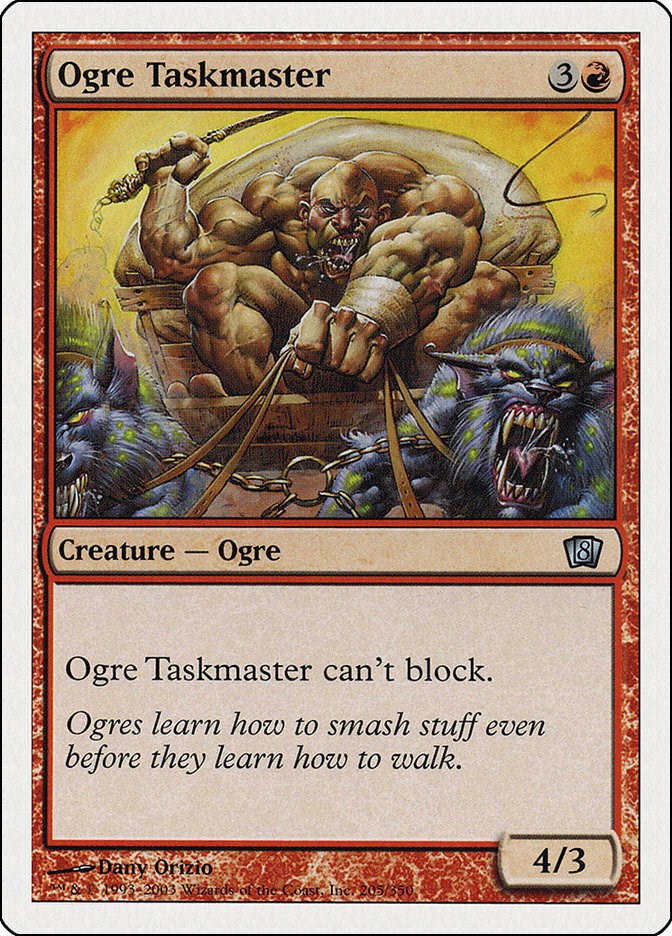 Ogre Taskmaster - 8th Edition - Magic: The Gathering