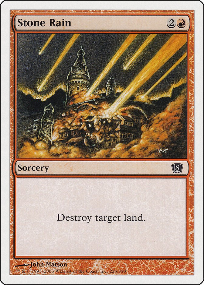 Stone Rain - 8th Edition - Magic: The Gathering