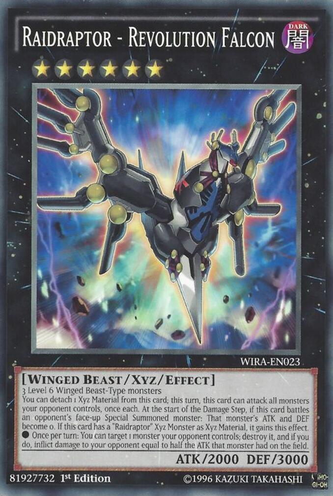 Raidraptor - Revolution Falcon - Wing Raiders - YuGiOh