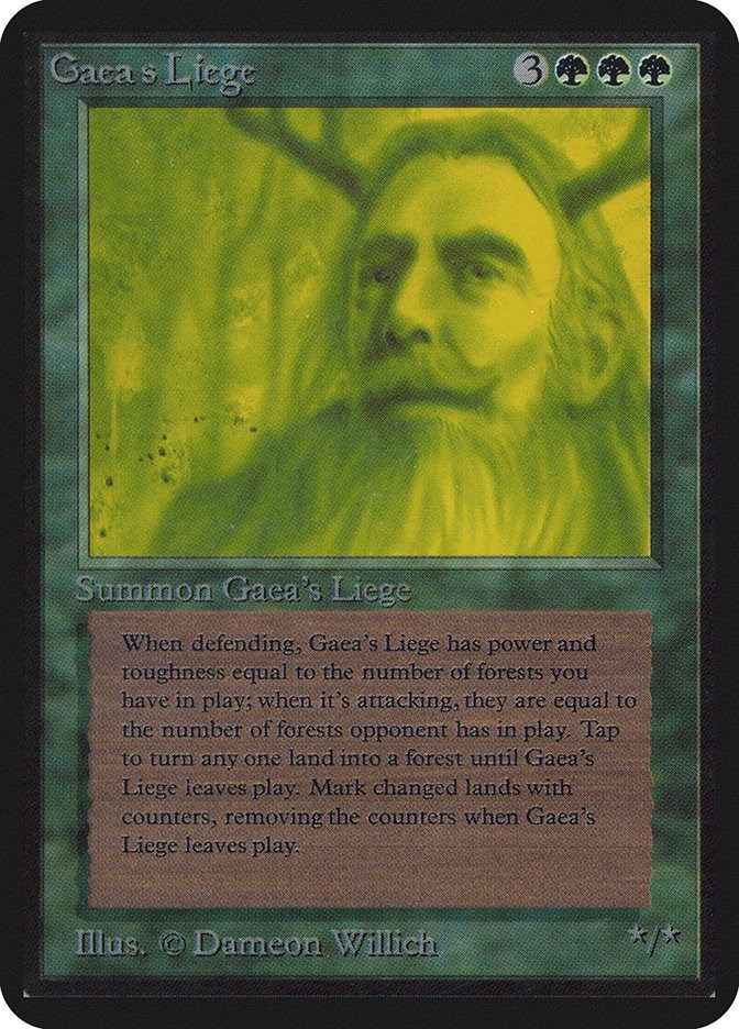 Gaea's Liege - Alpha Edition - Magic: The Gathering