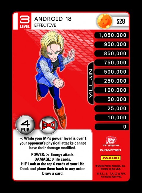 Android 18 - Effective (Rainbow Parallel Foil) - Panini: Evolution ...