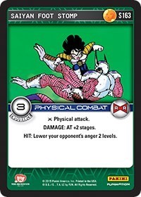 Saiyan Foot Stomp - Panini: Evolution - Dragon Ball Z TCG
