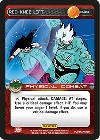 Red Knee Lift - Panini: Heroes & Villains - Dragon Ball Z TCG