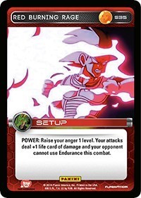Red Burning Rage - Panini: Set 1 - Dragon Ball Z TCG