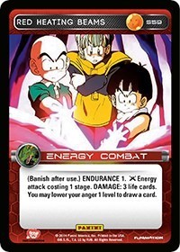 Red Heating Beams - Panini: Set 1 - Dragon Ball Z TCG