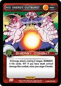 Red Energy Outburst - Panini: Set 1 - Dragon Ball Z TCG