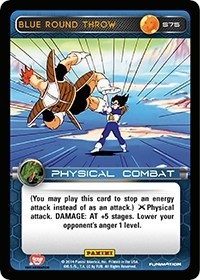 Blue Round Throw - Panini: Set 1 - Dragon Ball Z TCG