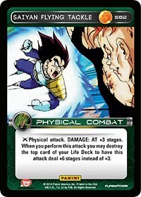 Saiyan Flying Tackle - Panini: Set 1 - Dragon Ball Z TCG