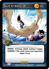 Blue Ki Build Up - Panini: Set 1 - Dragon Ball Z TCG